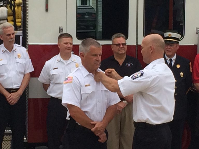 Chief Paul Rhude Sworn In - Fire Department