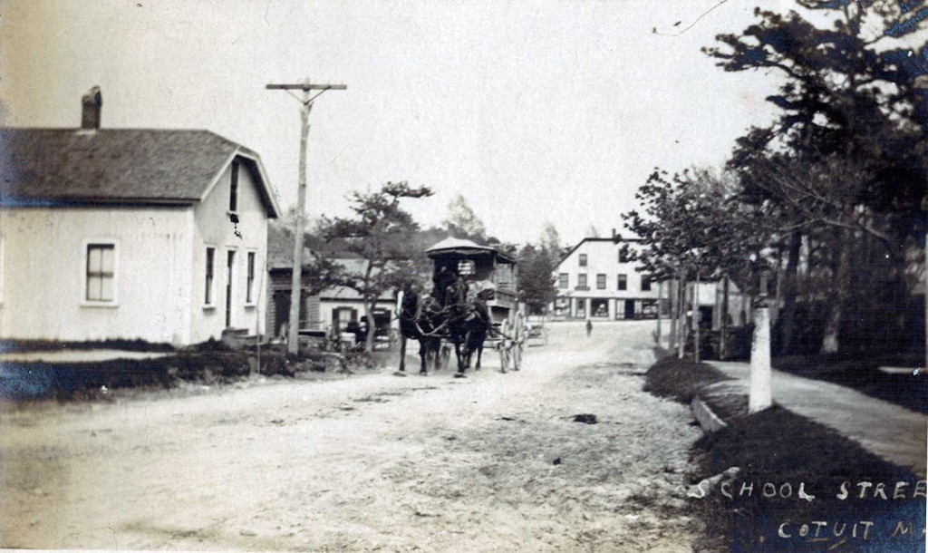 Main Street Cotuit 1932 - Cotuit Fire District